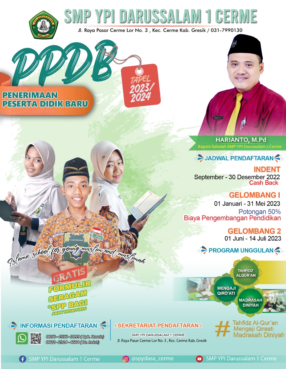 Berdayakan Transportasi Umum, SMP YPI Darussalam 1 Cerme Sediakan Layanan Antar Jemput ...