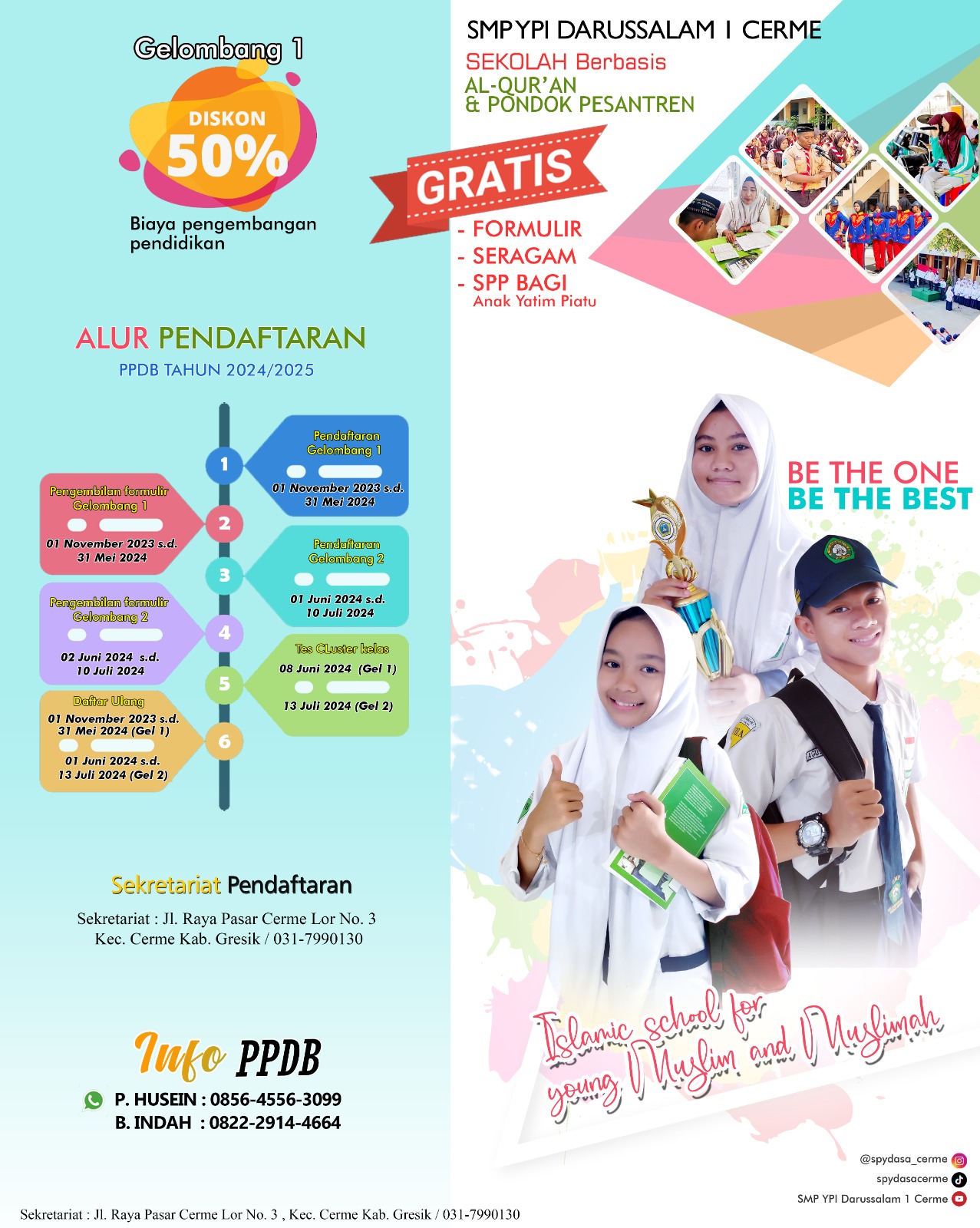 PPDB SMP YPI Darussalam 1 Cerme 2024/2025 Dibuka Lebih Awal, Beragam Program Menarik Tersedia ...